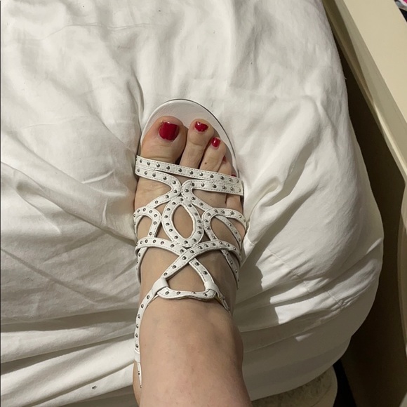 Via Spiga | Shoes | Via Spiga 85 White Hob Nob High Heel Nwt | Poshmark